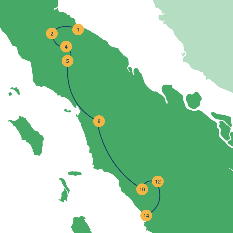 Reisbrigade | Indonesie rondreis: Dwars door Sumatra